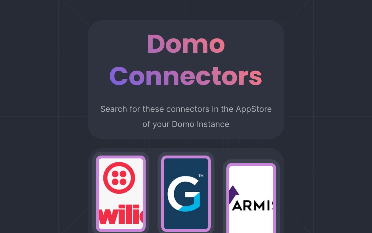 Domo Connectors
